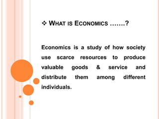 Basic Business Economics | PPTX