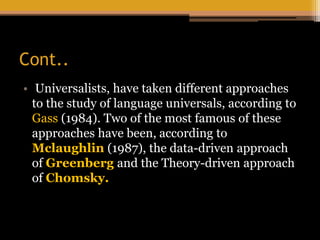 THEORY OF UNIVERSILISM-SLA | PPT