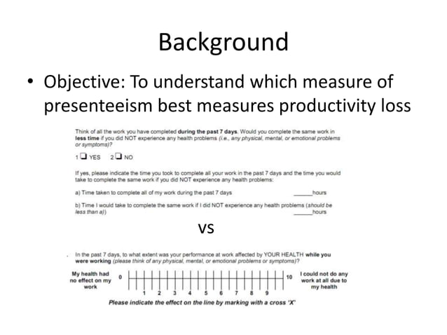 Presenteeism Presentation | PPTX