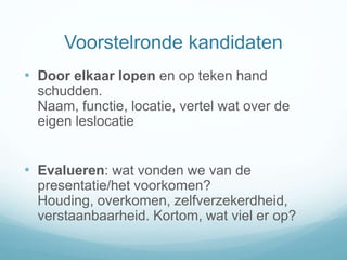 Presenteer jezelf - oefeningen voor docenten | PPTX