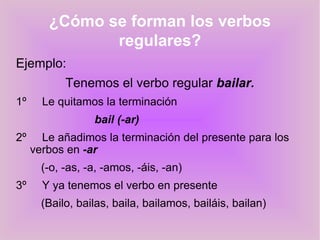 Morfología del presente de indicativo | PPT