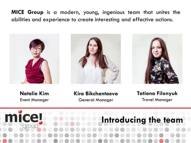 MICE Group company presentation | PDF | Business | Business and Finance