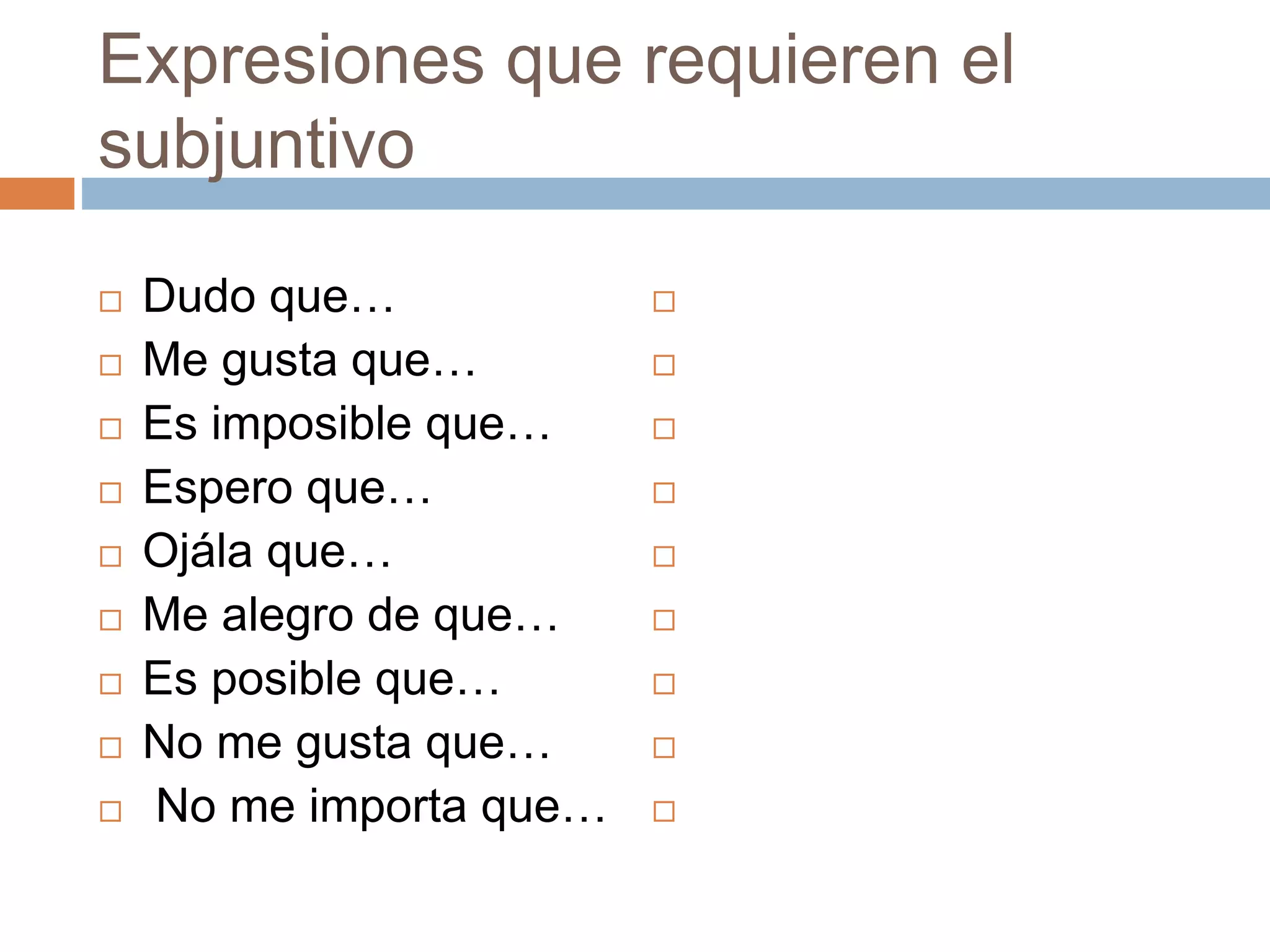 Presente perfecto del subjuntivo-Spanish 201 | PPT