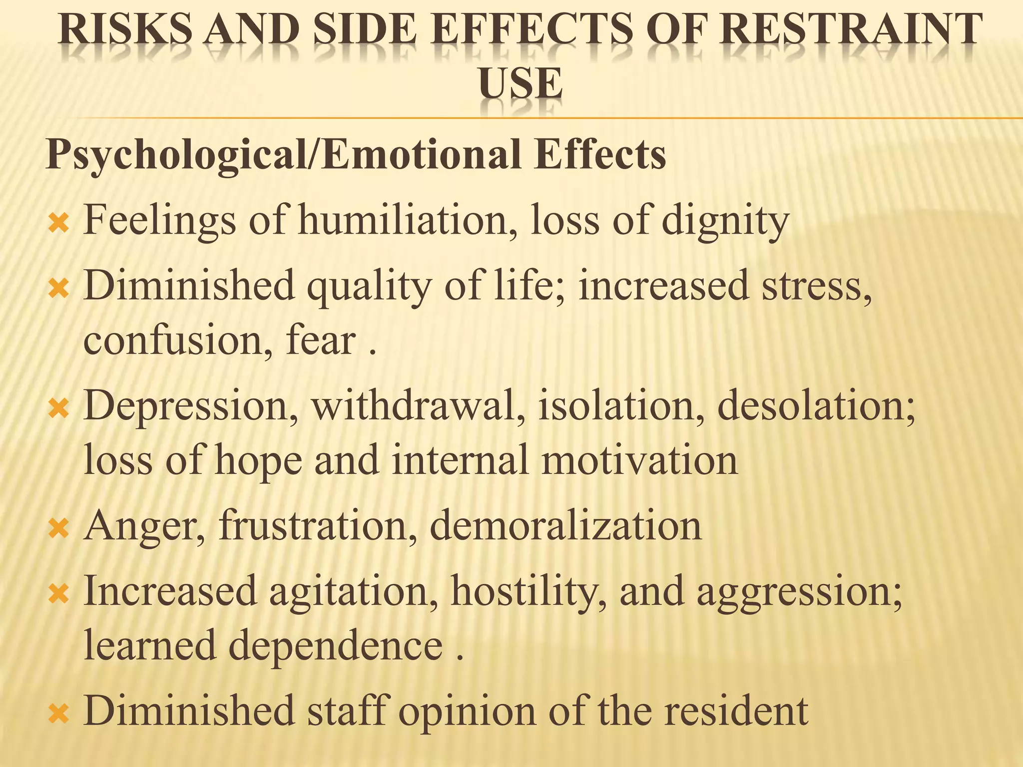 Seclusion And Restraint. Created by Ana Maramadaumasu. | PPTX