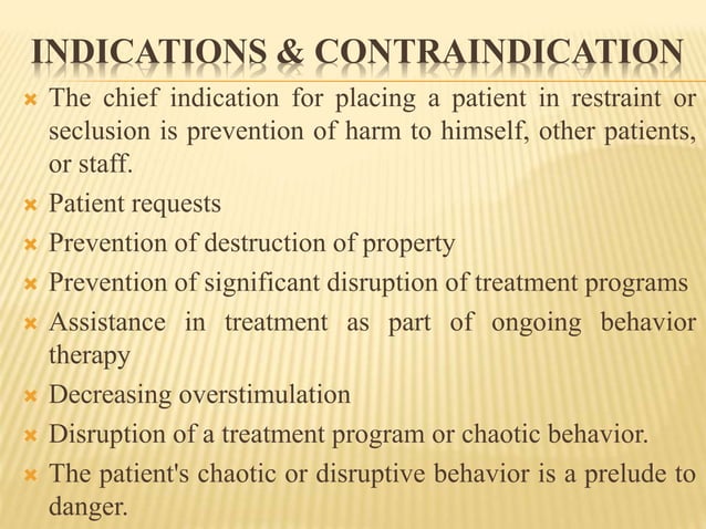 Seclusion And Restraint. Created by Ana Maramadaumasu. | PPTX