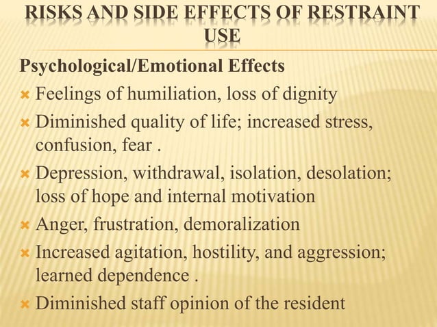Seclusion And Restraint. Created by Ana Maramadaumasu. | PPTX