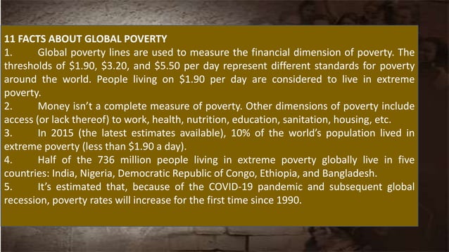 POVERTY AND THEORIES USED TO EXPLAIN POVERTY | PPTX
