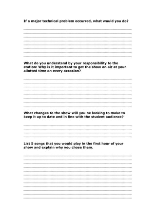 Presenter Application Form | PDF