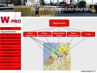 Presenter Wepro Ingenieursbureau | PPT