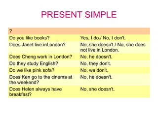 Present Simple | ODP