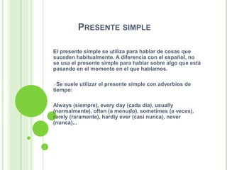 Presente simple | PPTX
