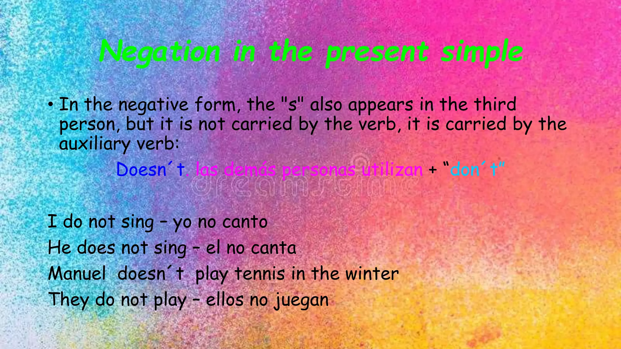 PRESENTE SIMPLE .pptx