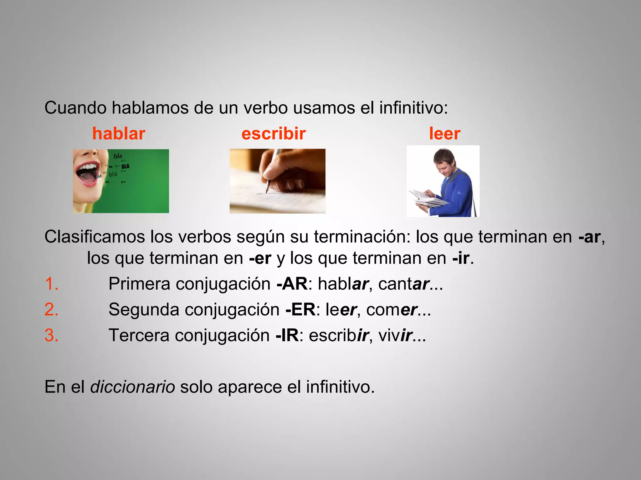 Presente verbos regulares | PPT