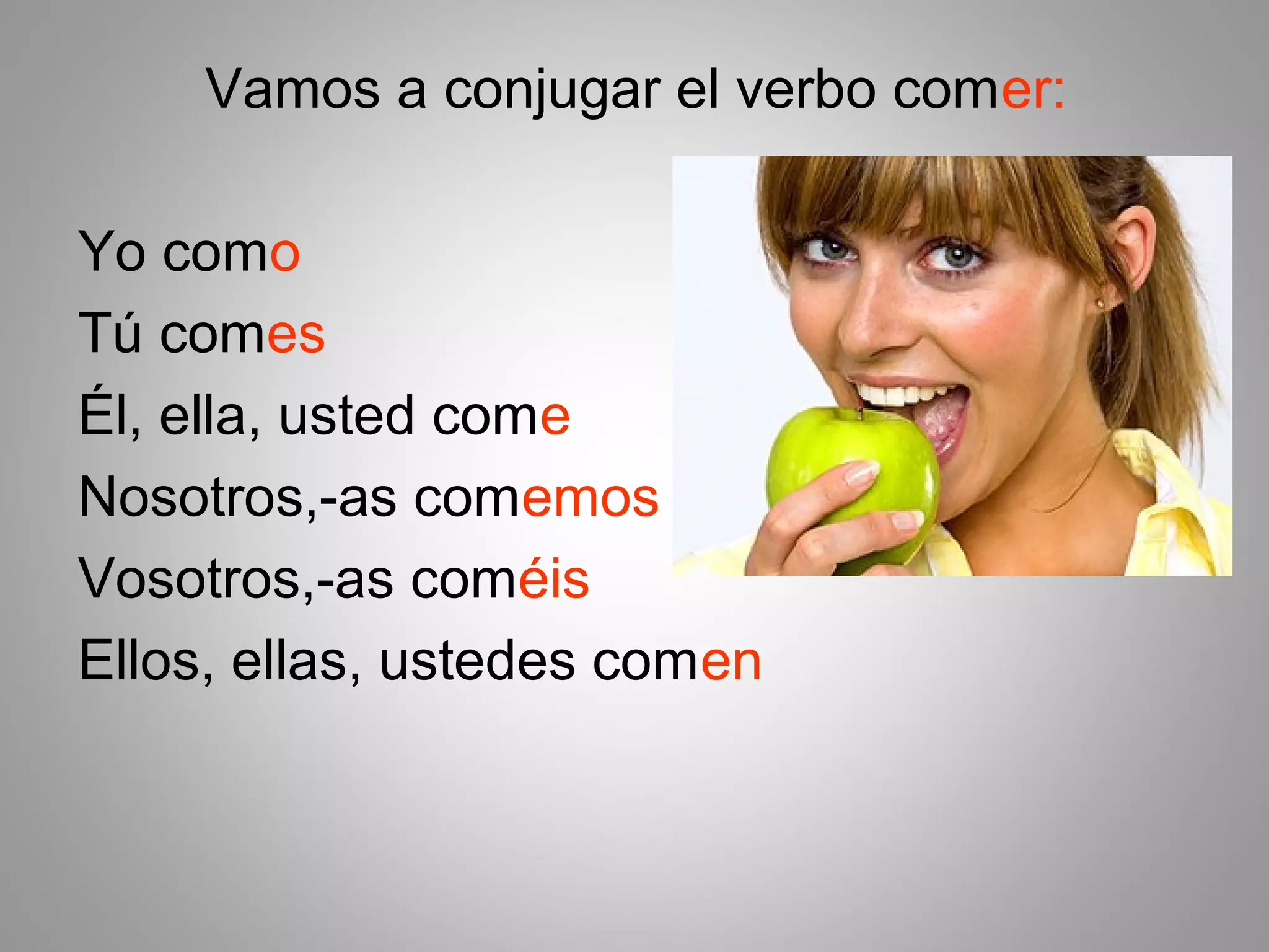 Presente verbos regulares | PPT