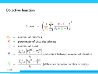 Evolving Balanced Maps for Planet Wars Using Self-Adaptive EAs | PDF