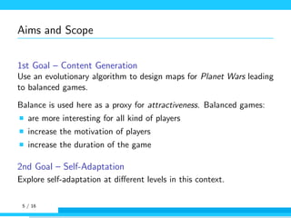 Evolving Balanced Maps for Planet Wars Using Self-Adaptive EAs | PDF