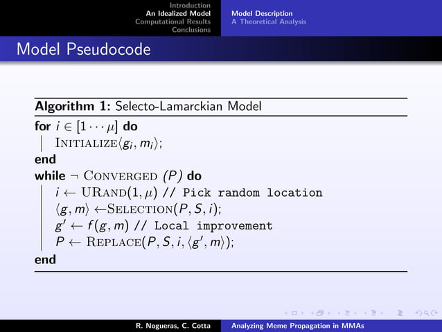 Analyzing Meme Propagation in Multimemetic Algorithms | PPT