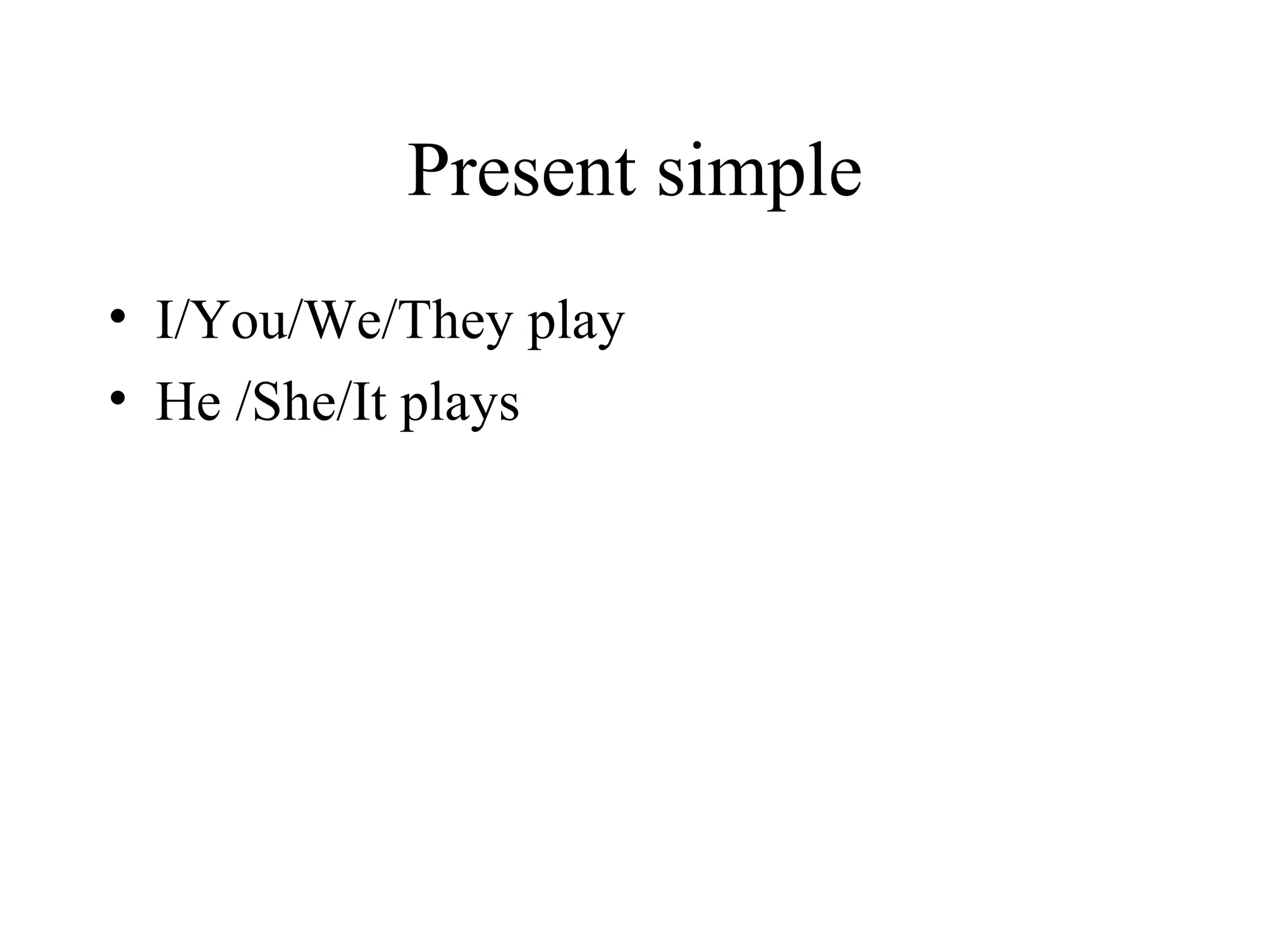 Present Forms | PPT