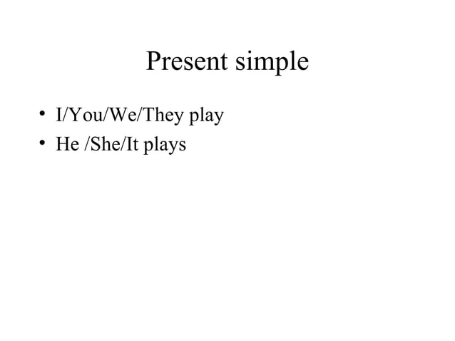 Present Forms | PPT