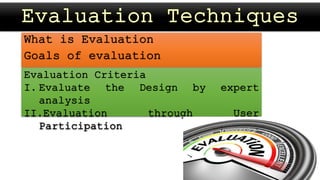 hci Evaluation Techniques.pptx