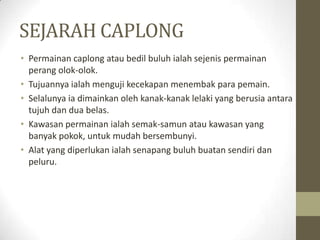 permainan tradisional caplong | PPT