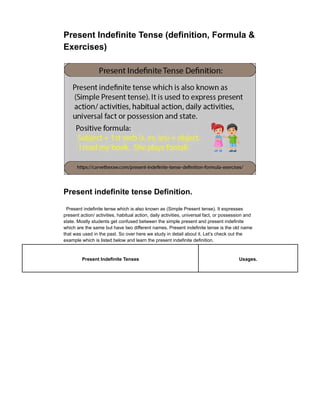 Present Indefinite Tense (definition, Formula & Exercises).pdf
