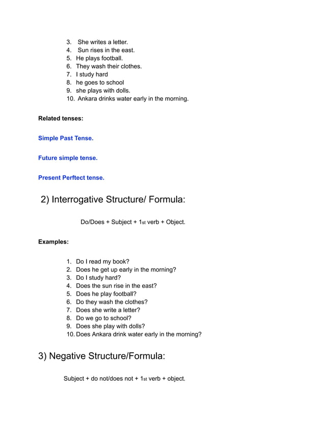 Present Indefinite Tense (definition, Formula & Exercises).pdf ...