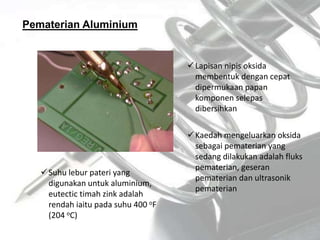 Soldering (Pematerian Lembut) | PPTX