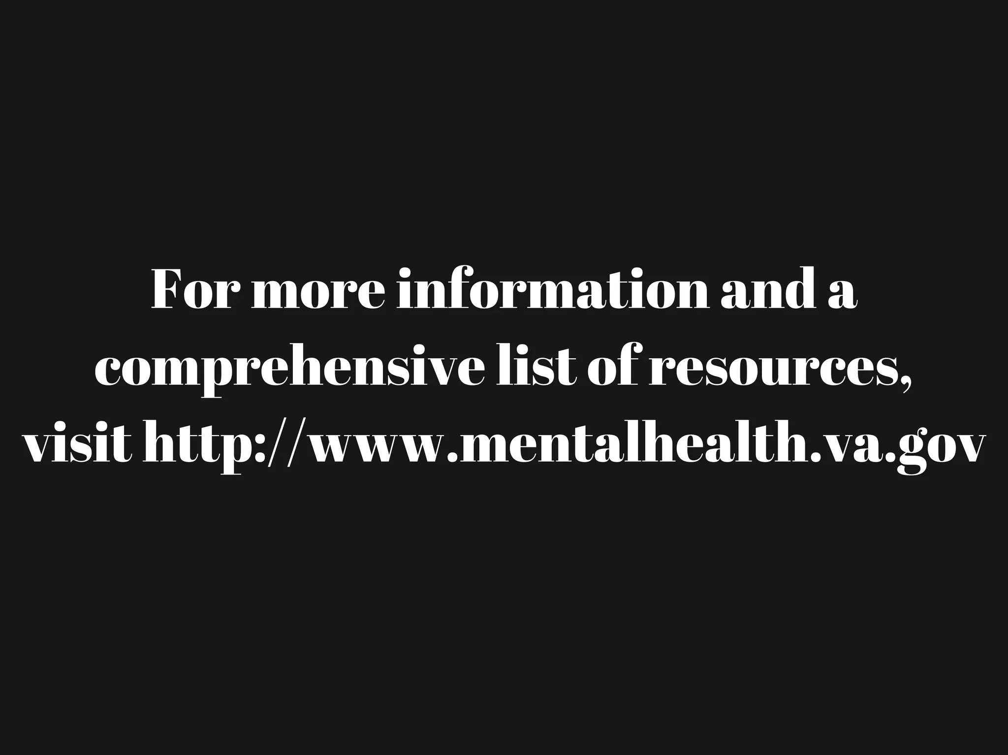 VA Mental Health Resources | PDF