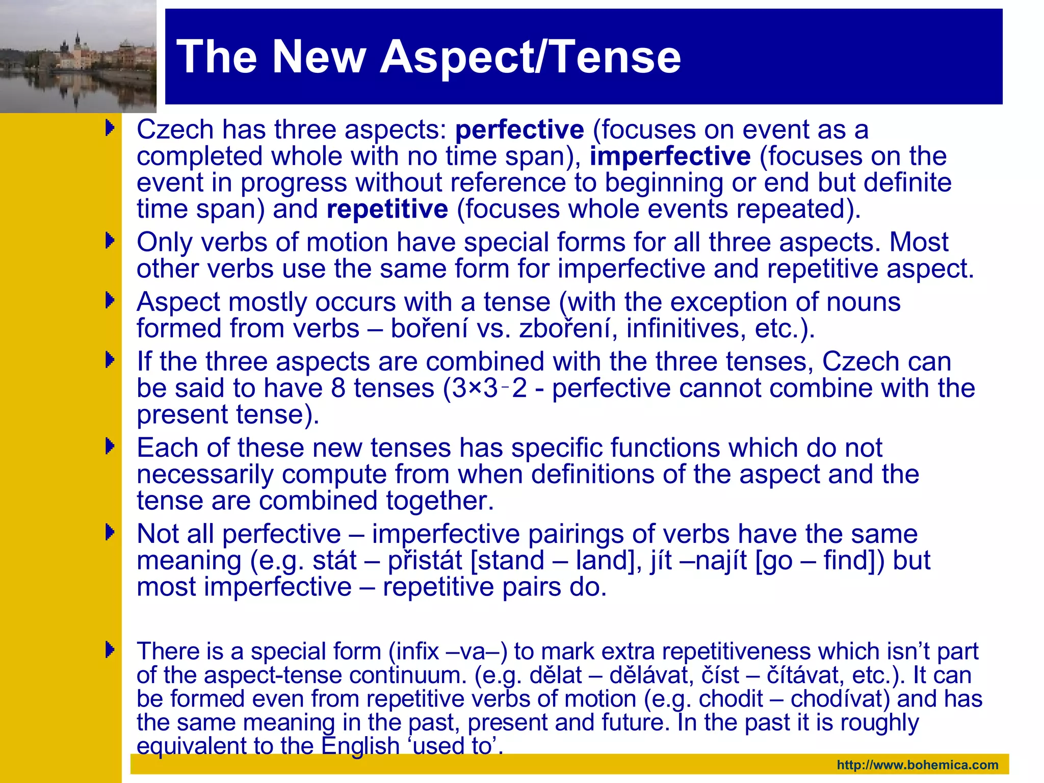 Presenting Aspect As Tense | PPT