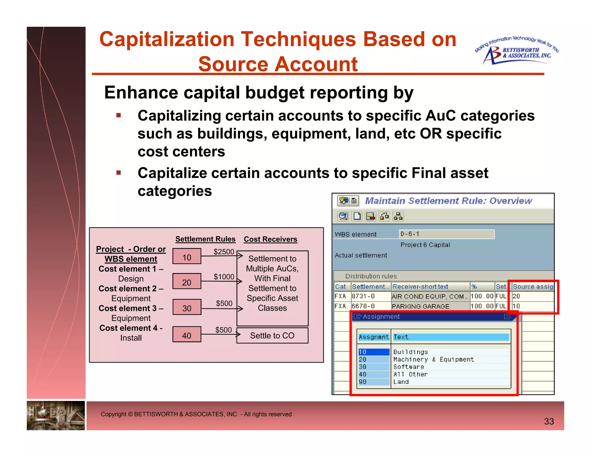 Presenting SAP Fixed Assets Capitalization Best Practices | PDF