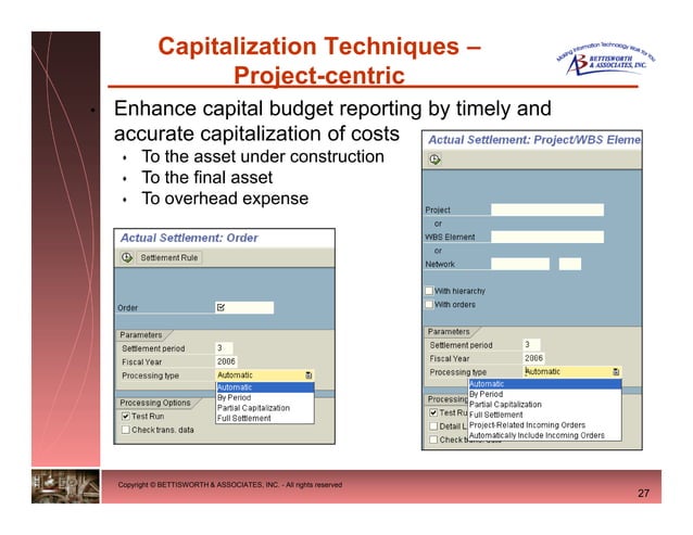 Presenting Sap Fixed Assets Capitalization Best Practices Pdf