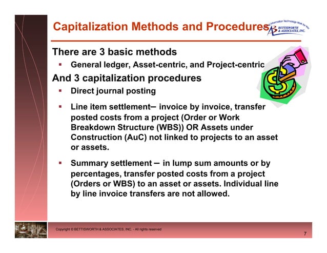Presenting Sap Fixed Assets Capitalization Best Practices