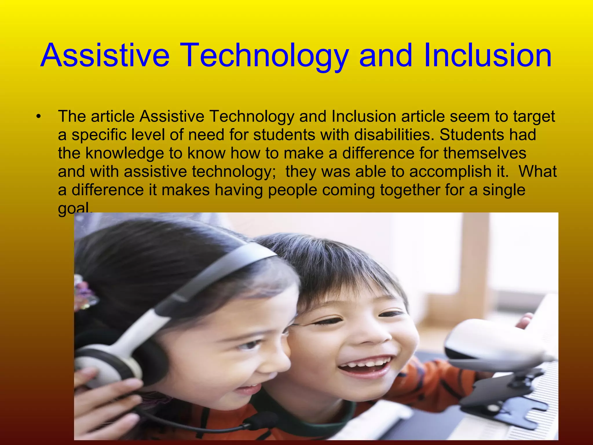 Presenting Technology Research | PPT