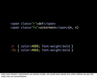 Presenting Your Code | PDF | Web Design and HTML | Internet