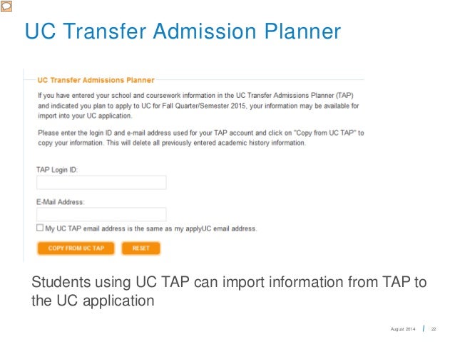 Presenting yourself-uc-application-transfer