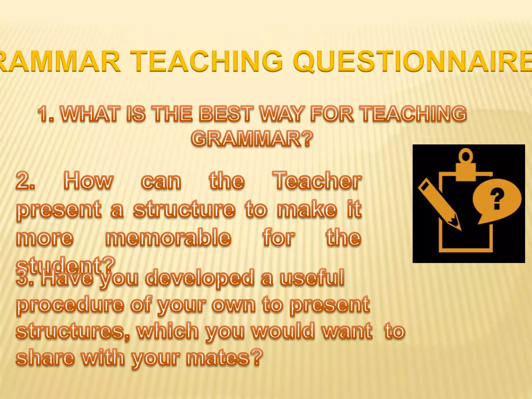 Presenting and practicing structures | PPTX