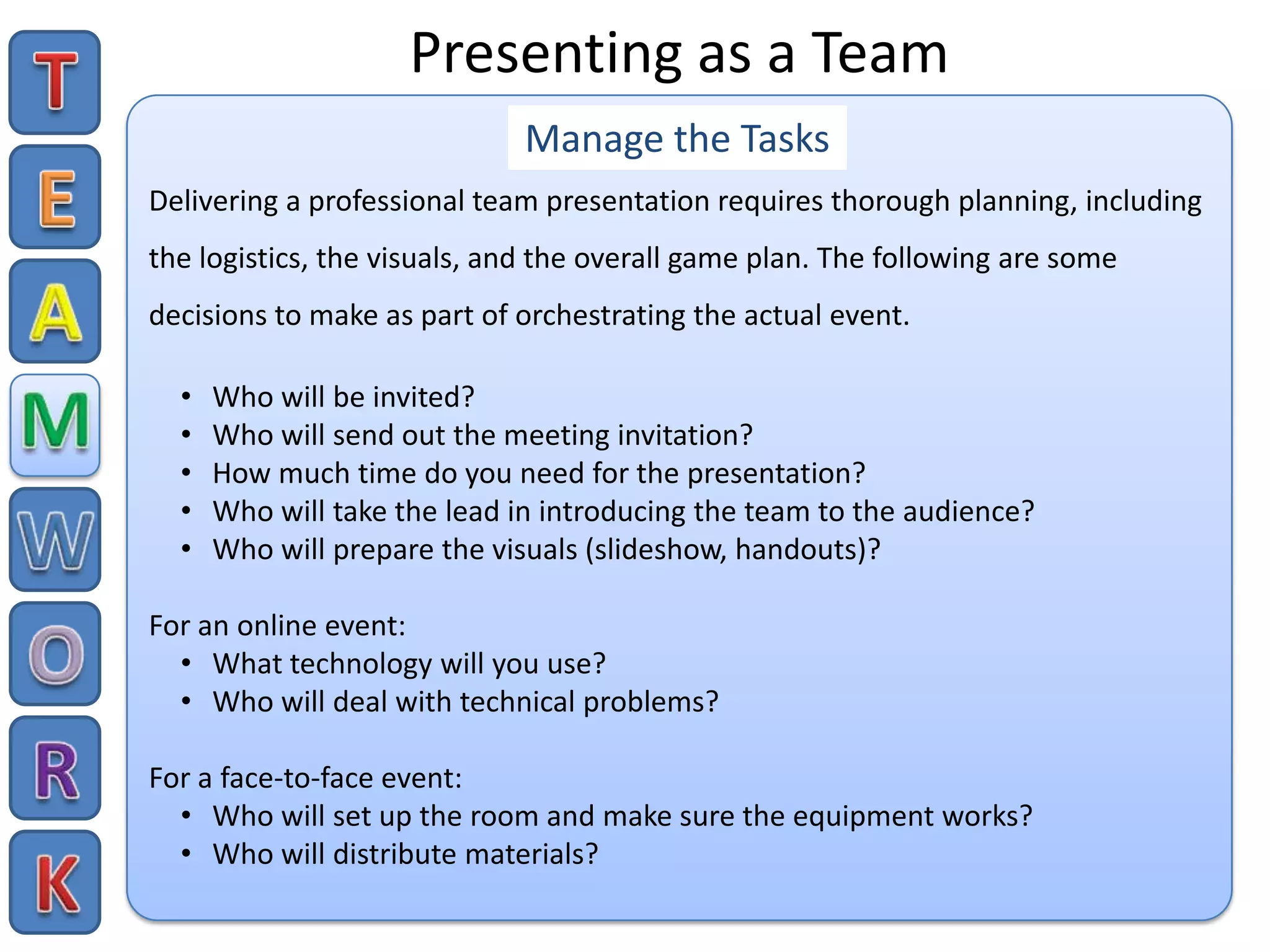 Presenting as a team | PPTX