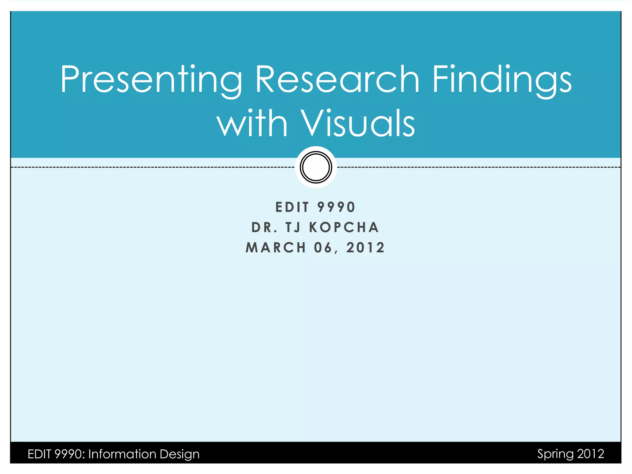 Presenting Research Findings with Visuals | PPTX