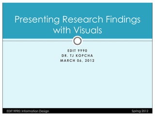 Presenting Research Findings with Visuals | PPTX
