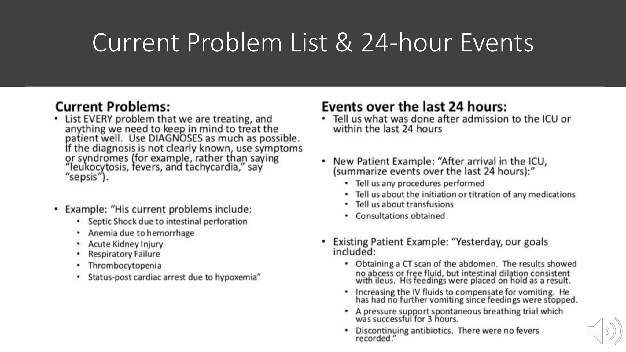 Presenting ICU Patients on Rounds | PPTX