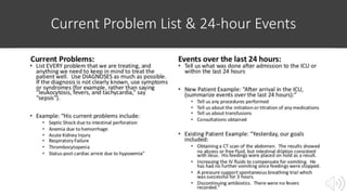 Presenting ICU Patients on Rounds | PPTX
