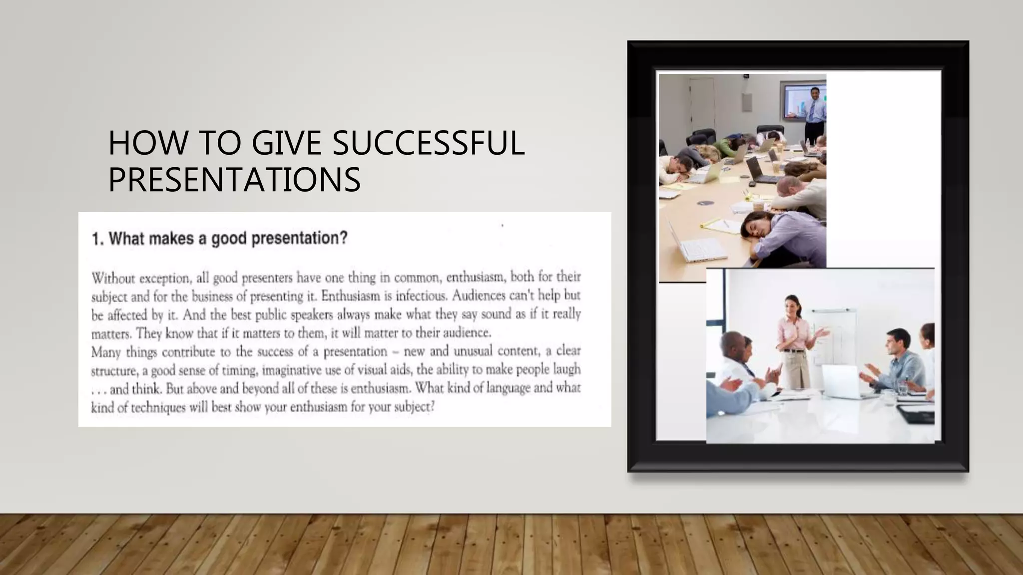 Presenting in english | PPT