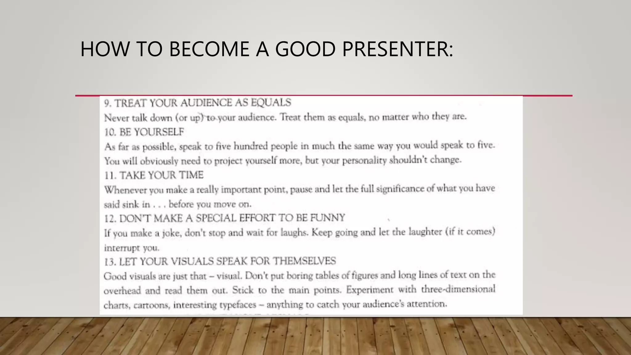 Presenting in english | PPT