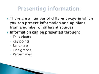 Presenting information presentation. | PPT