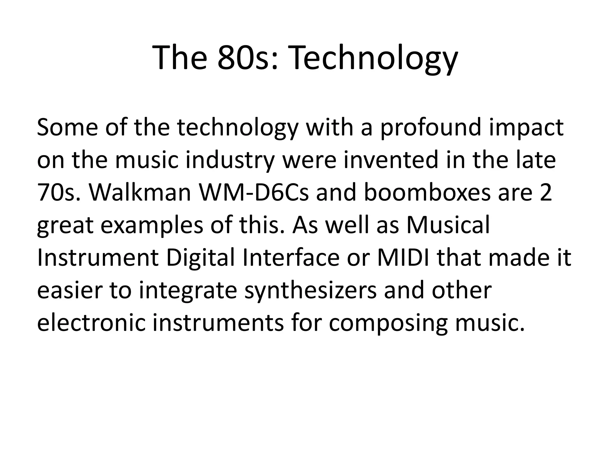 Presenting the 80s and 90s | PPTX