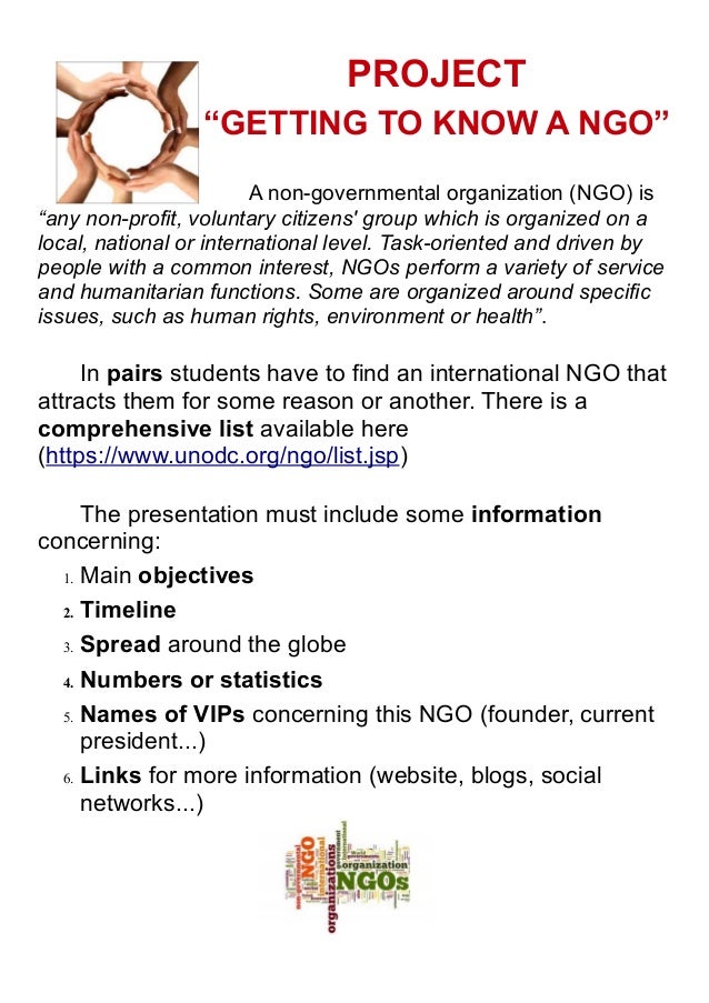 Presenting Ngo Presenting Ngo