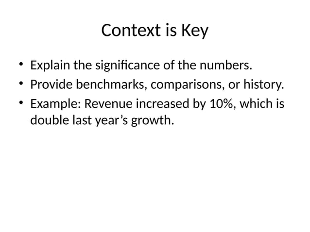 Presenting Numbers Effectively is a very important skill today | PPT