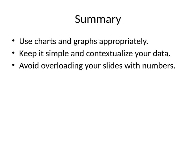 Presenting Numbers Effectively is a very important skill today | PPT