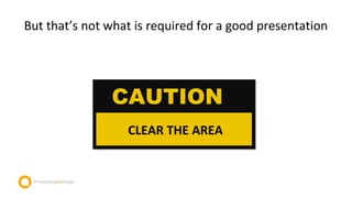 Presenting on stage for Science | PPT